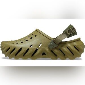 CROCS | Shoes | New Crocs Xecho Clog Aloearmy Green Slides | Poshmark